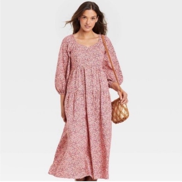 Universal Thread | Dresses | Universal Thread Pink Midi Sundress With ...